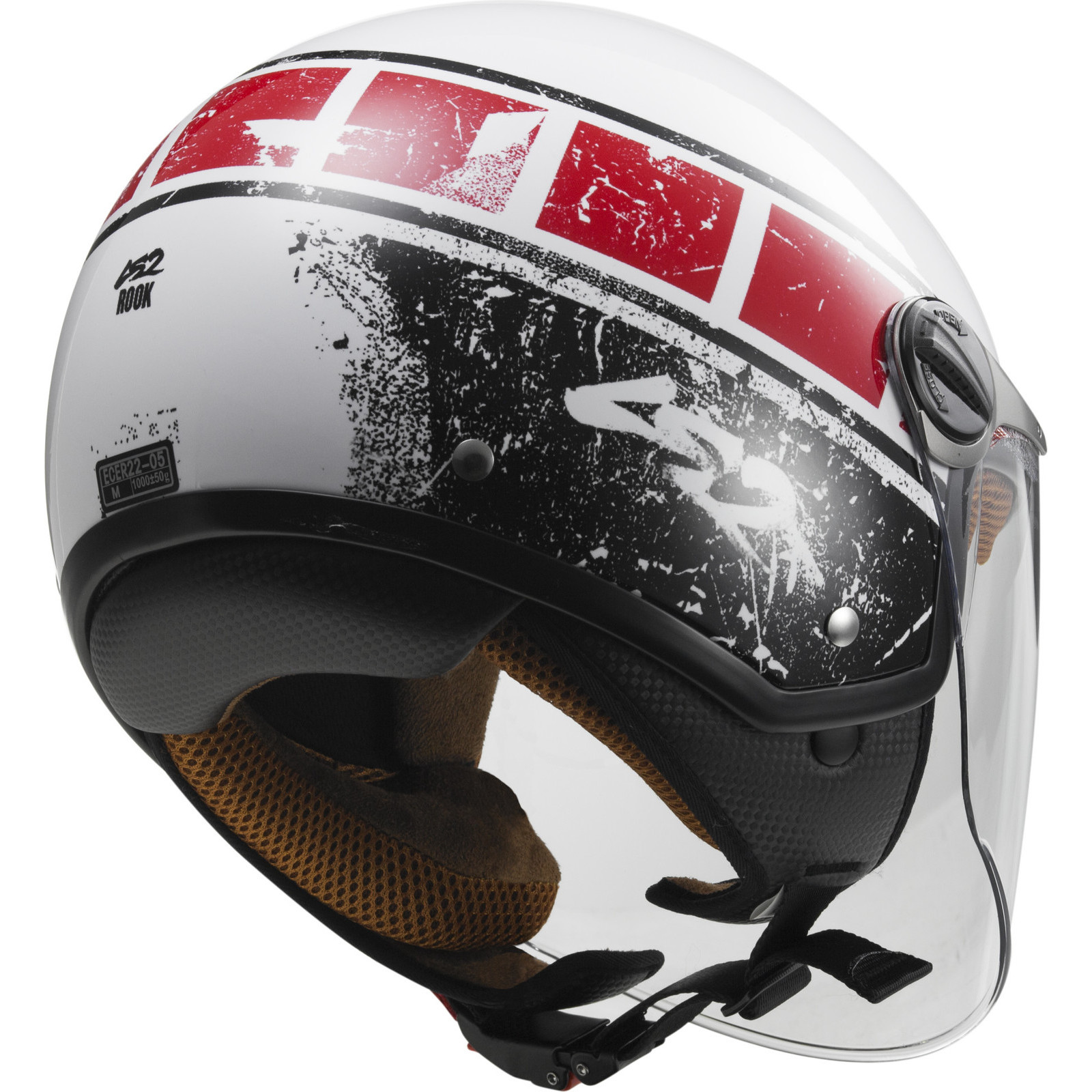 LS2 OF560.31 Rocket 2 Rook Open Face Motorcycle Helmet Jet Motorbike ...