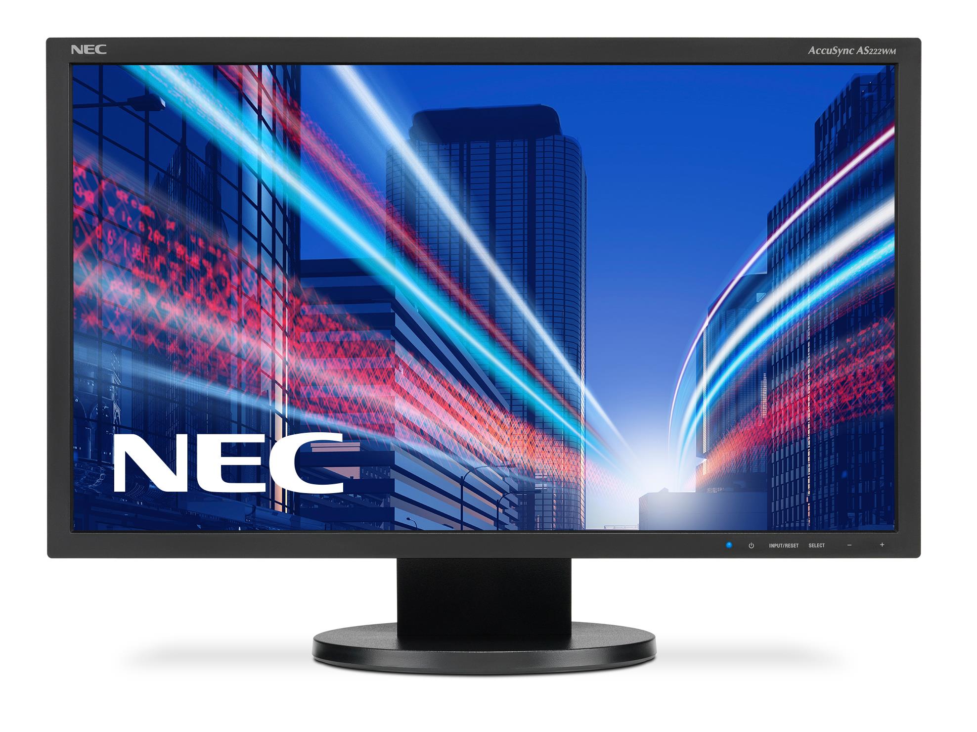 NEC Displays AccuSync AS222WM 21.5" W-LED Backlit Monitor 1000:1 250cd/m2 | eBay
