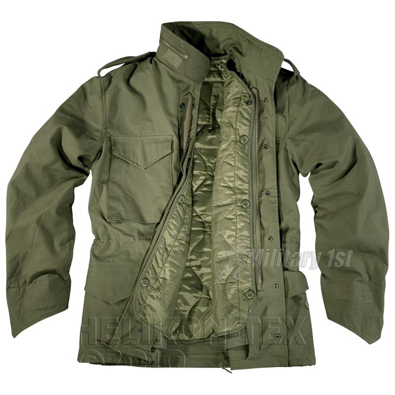 HELIKON GENUINE M65 FIELD JACKET MILITARY PARKA ARMY COAT + LINER OLIVE ...