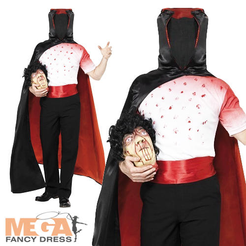 Headless Man Adult Halloween Fancy Dress Outfit Costume Ebay