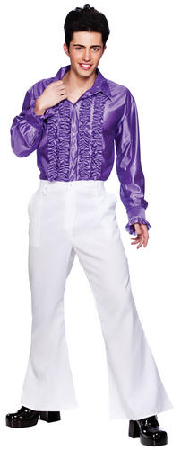 Disco Flares Mens 1970s Fancy Dress Adult 70s Seventies Costume Flared Trousers | eBay