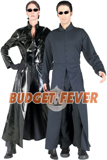 Trinity Or Neo The Matrix Movie Fancy Dress Halloween Mens Ladies