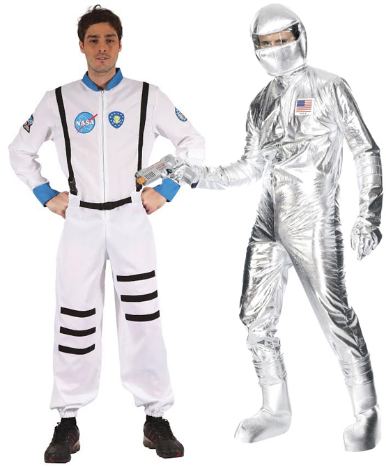 Astronaut Mens Fancy Dress Space Suit Adult Nasa Spaceman Uniform