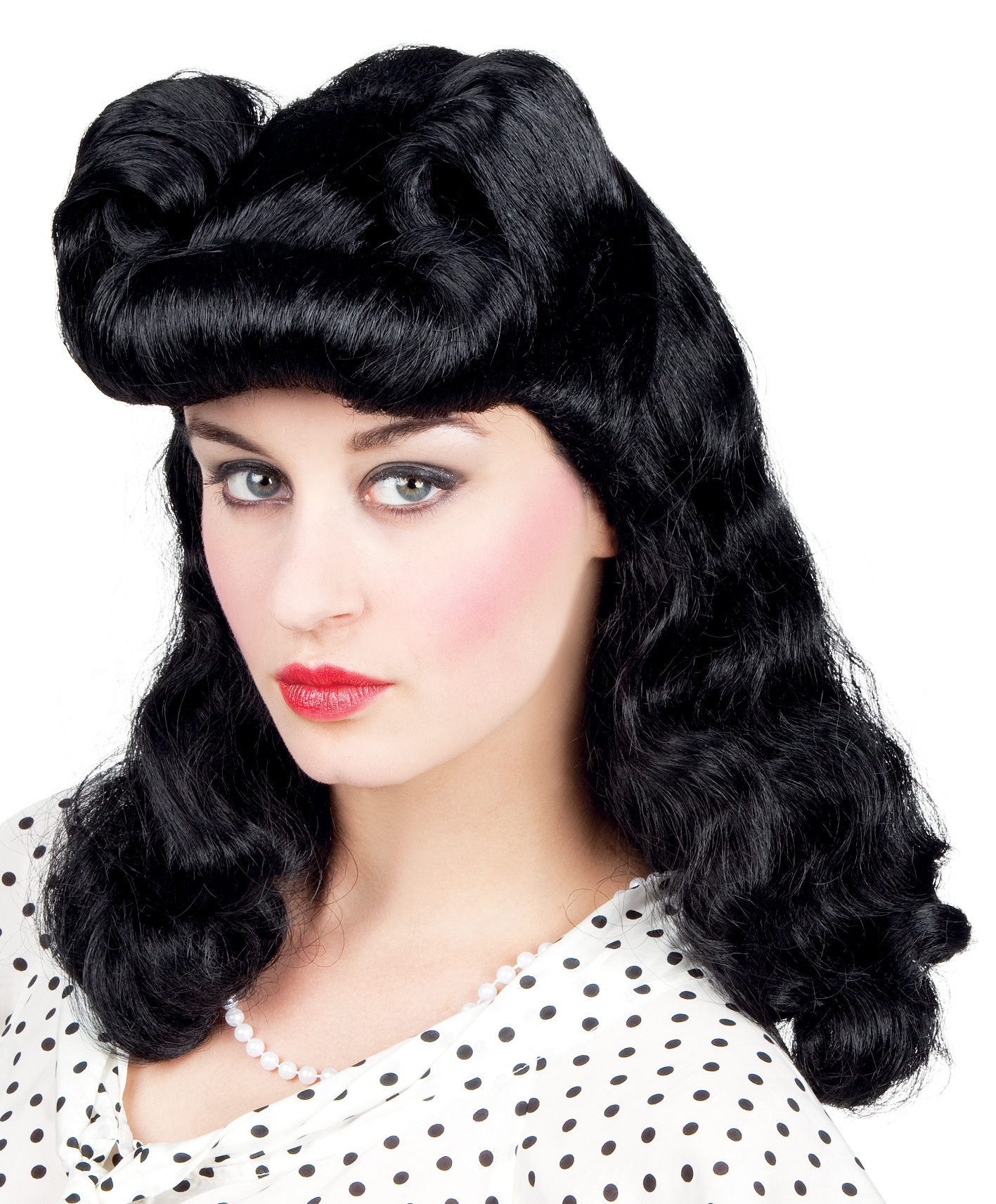 Red 40s Wig Donyaye