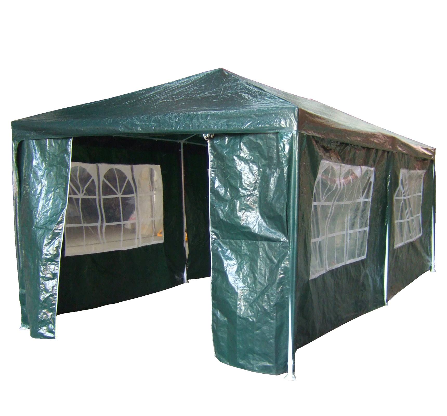Waterproof Green 3m X 6m Outdoor Garden Gazebo Party Tent Marquee