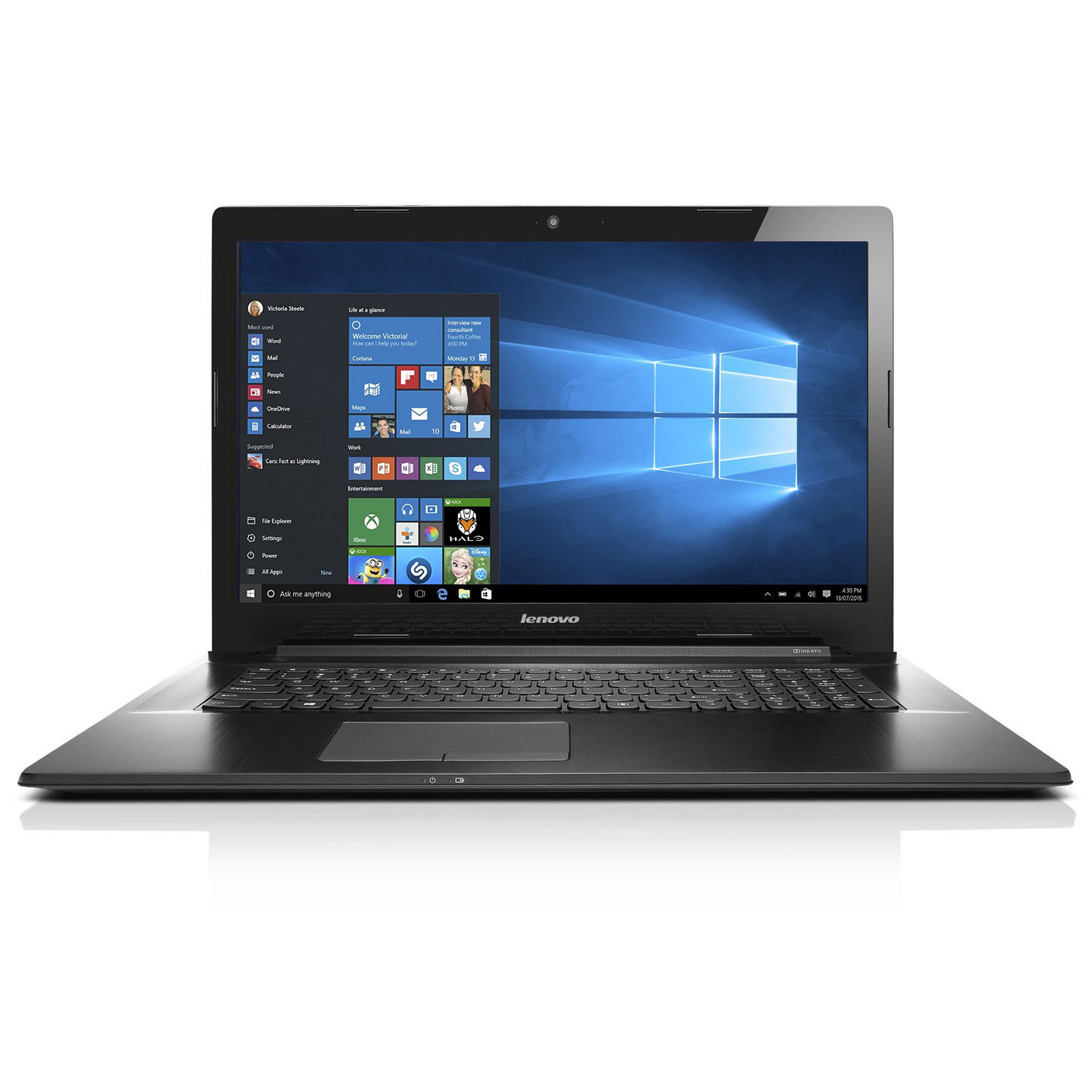 Lenovo G70 35 17 3 Large Screen Laptop AMD A8 6410 Quad Core 8GB RAM