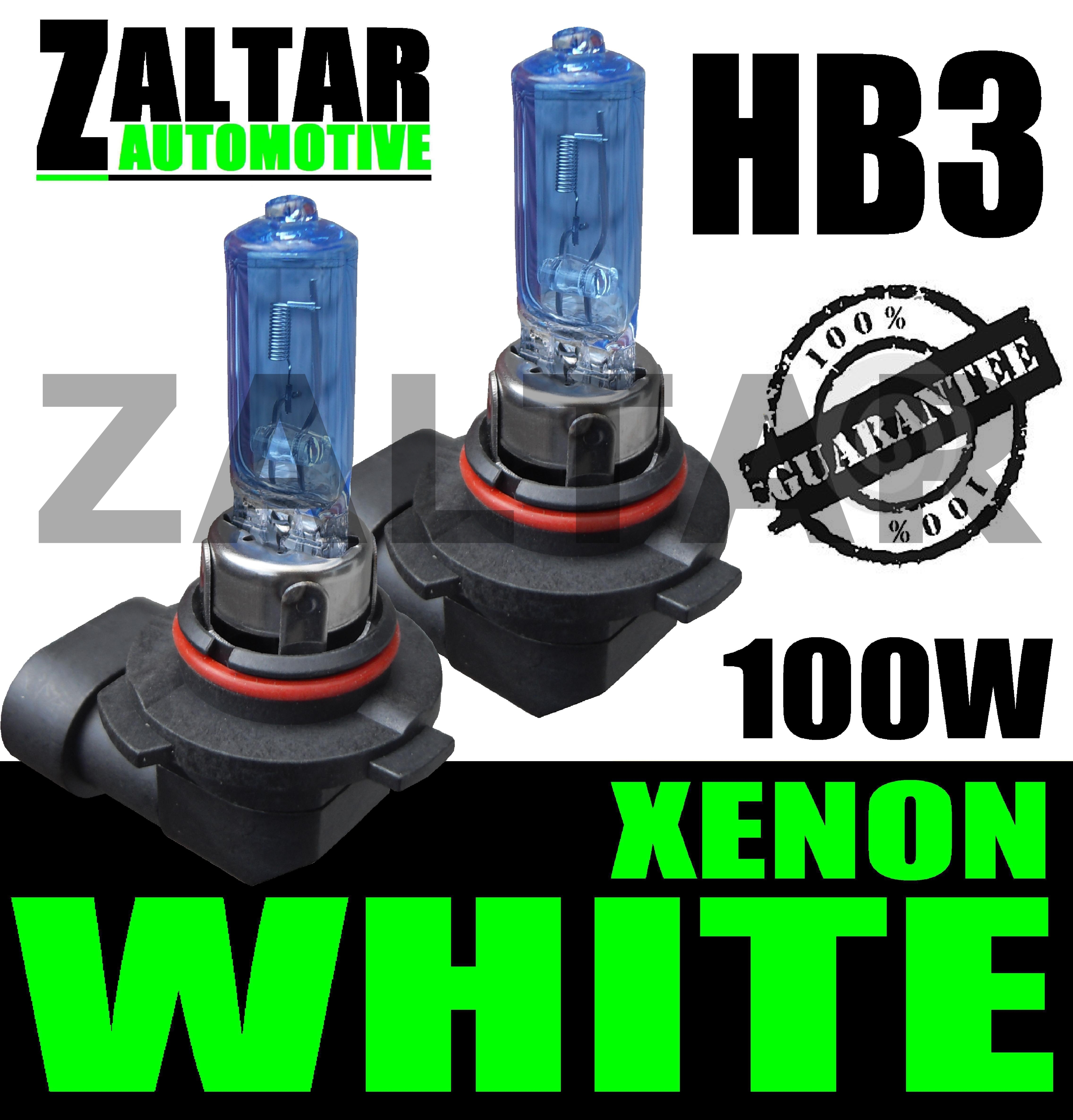 HB3 100W XENON SUPER WHITE HIGH / MAIN BEAM HEADLIGHT BULBS 9005 12V ...