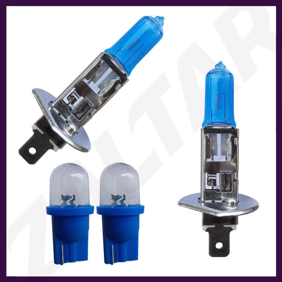 H1 XENON ICE BLUE 55W BULBS DIPPED BEAM 12V HEADLIGHT HEADLAMP HID ...