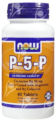 P 5 P Vitamin B6 by Now Foods 50mg X60TABS Enteric Coated | eBay