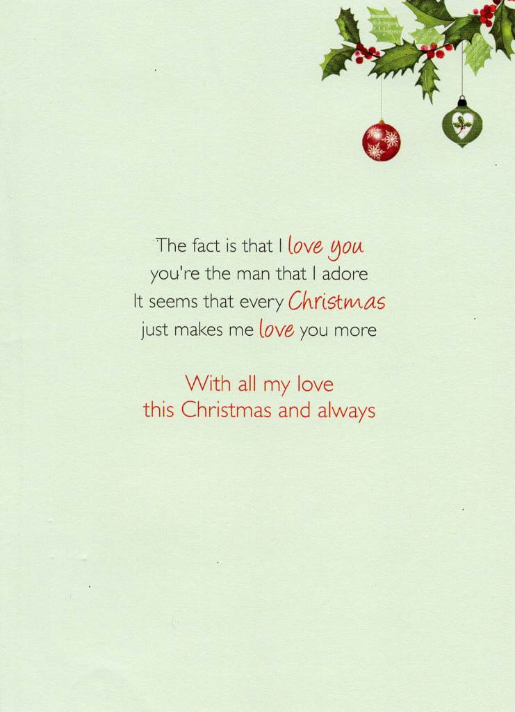 To A Wonderful Husband Christmas Greeting Card Traditional Cards Lovely To A Wonderful Husband Christmas Greeting Card Traditional Cards Lovely