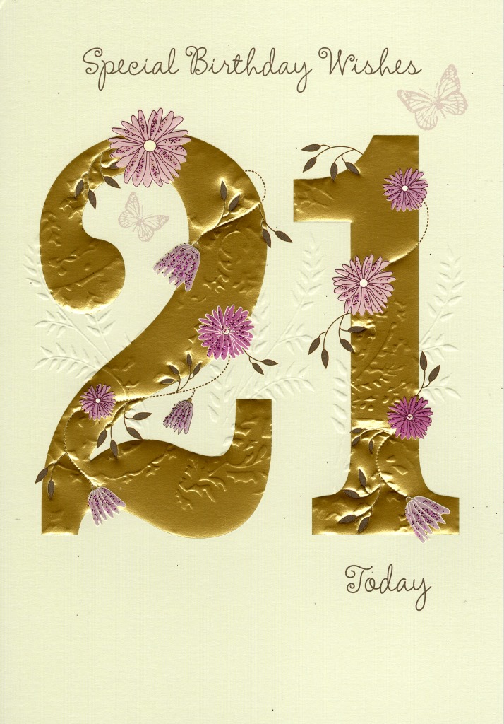31 21St Birthday Card PNG