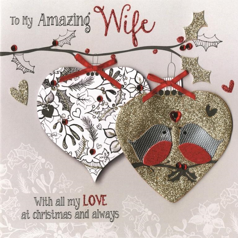 Boxed Amazing Wife Special Luxury Handmade Christmas Card Xmas Cards EBay