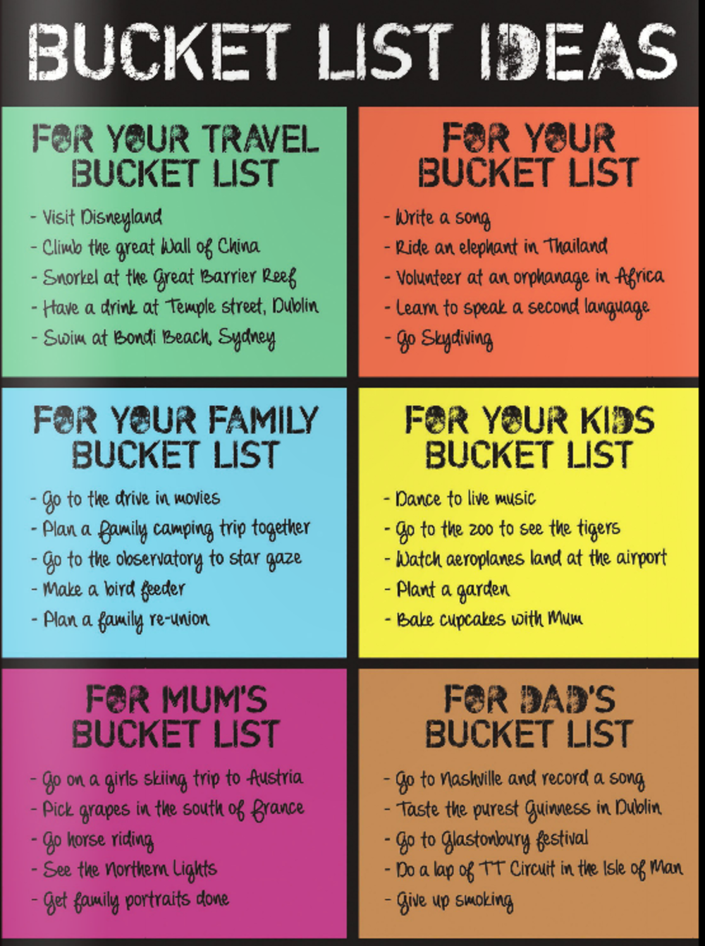 Splosh Kid s Bucket List Gift Idea Gifts Love Kates