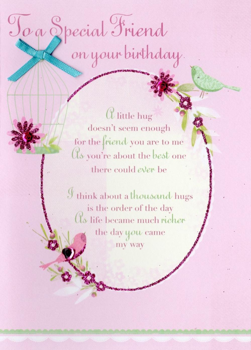 Special Friend Birthday Greeting Card Cards Love Kates Special Friend Birthday Greeting Card Cards Love Kates