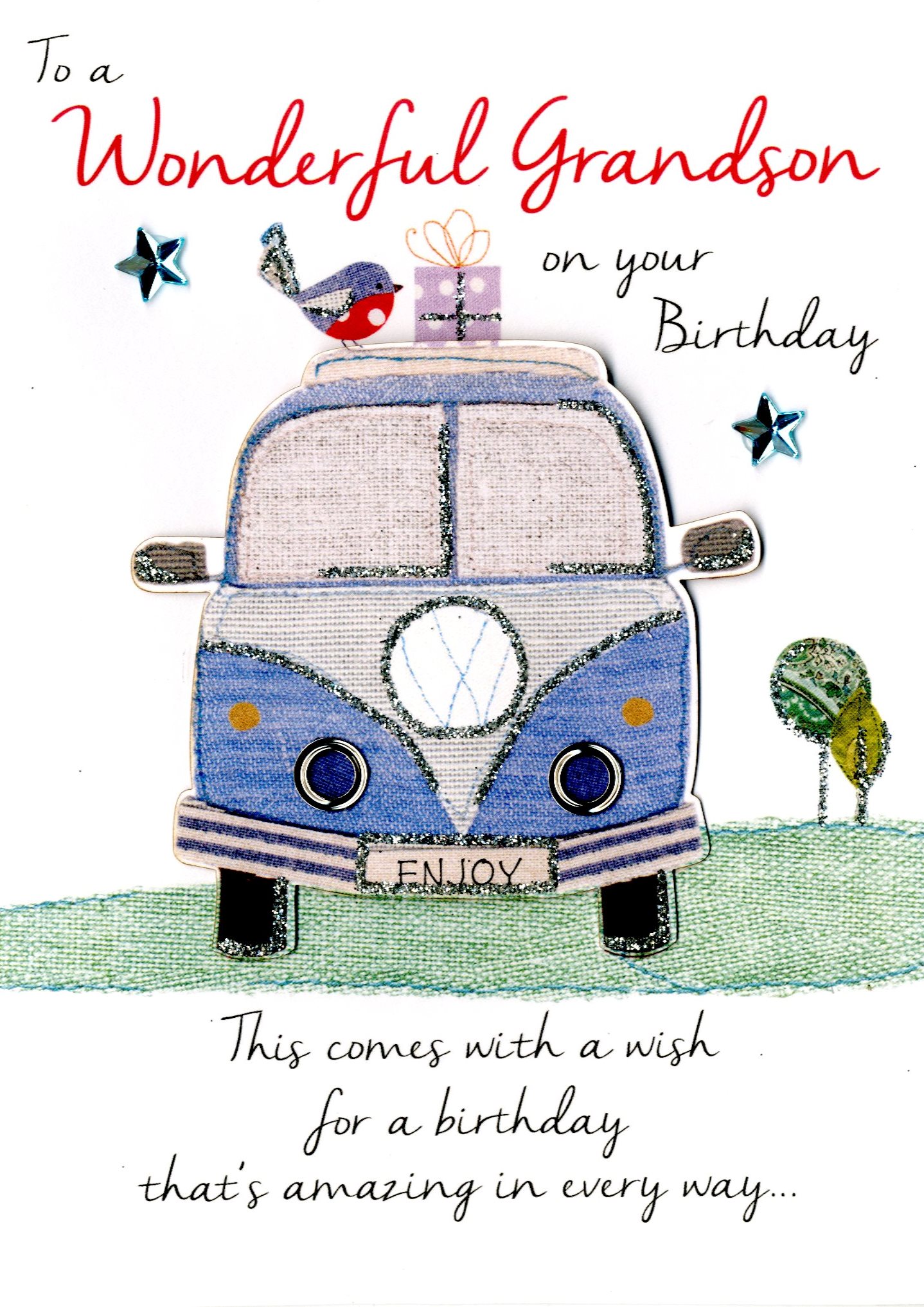 Wonderful Grandson Birthday Greeting Card Cards Love Kates Wonderful Grandson Birthday Greeting Card Cards Love Kates