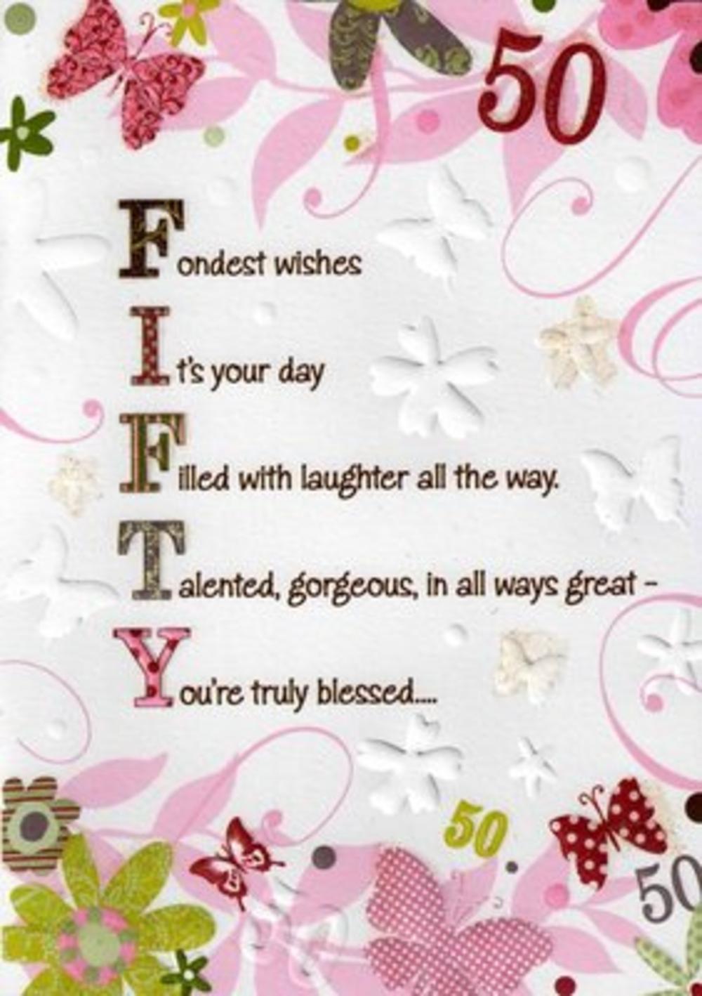 Nice 50th Birthday Quotes QuotesGram