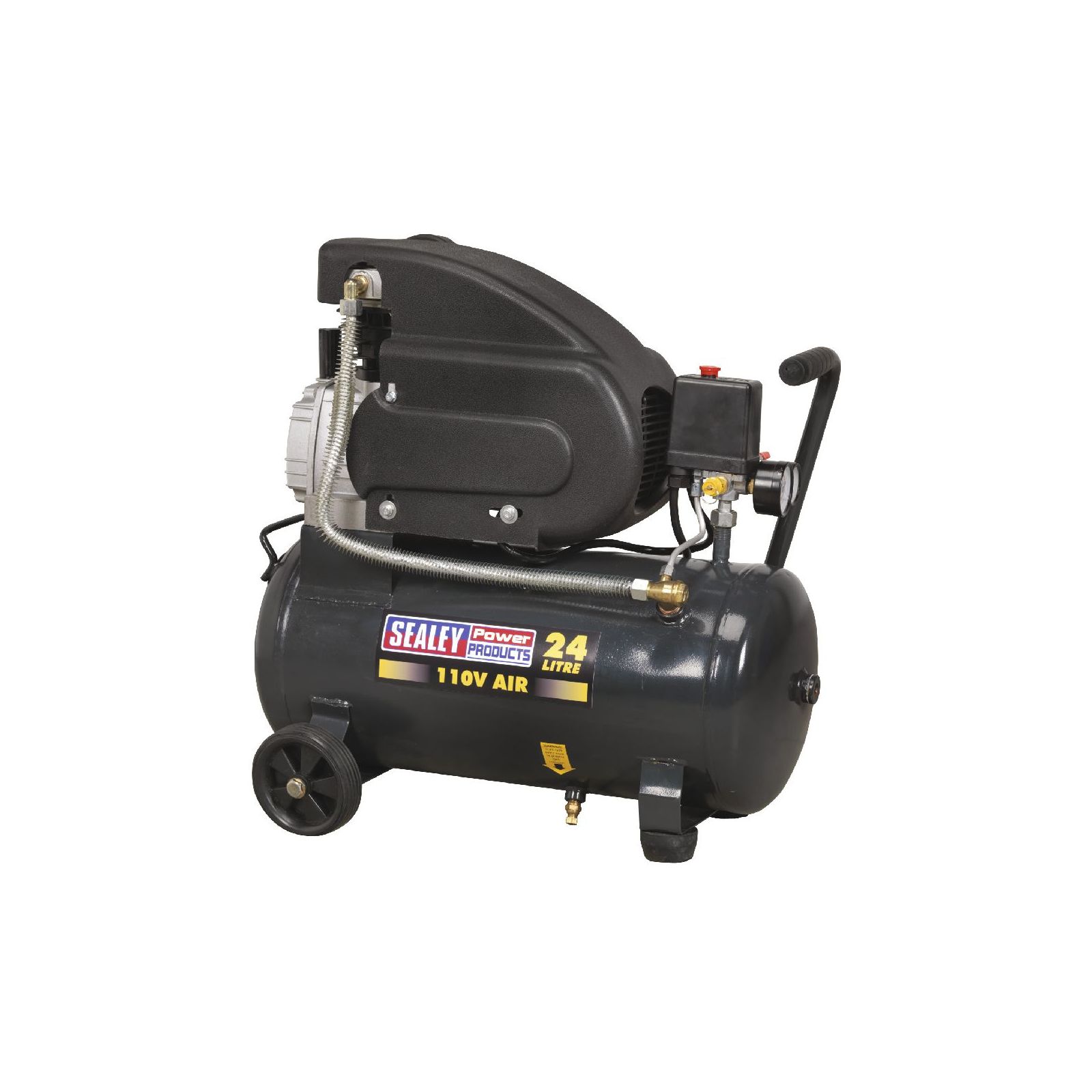Sealey Compressor 24ltr Direct Drive 2Hp 110V Air Compressors ...