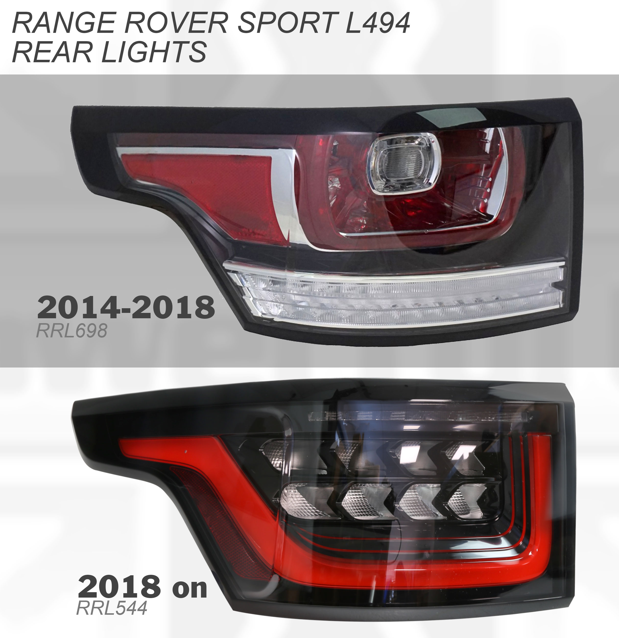 Rear Light Assembly Right tail lamp O/S RH Range Rover Sport L494 ...