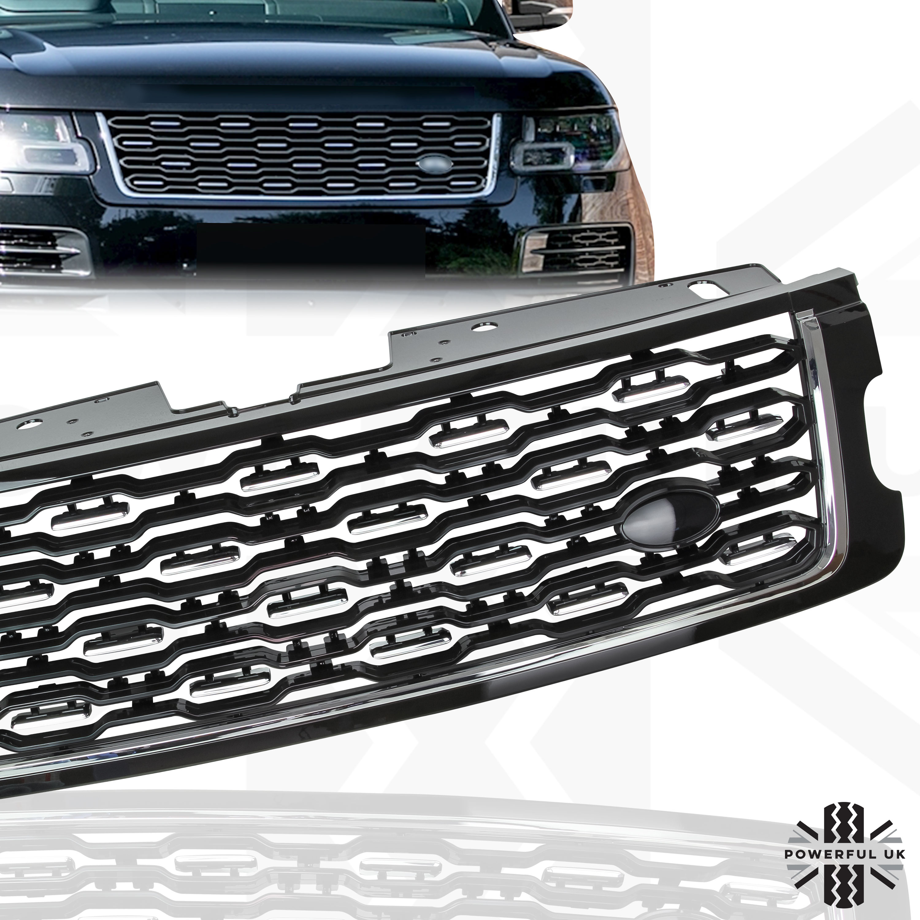 Front Grille for Range Rover L405 Vogue 2018 SV Autobiography SVA Black ...