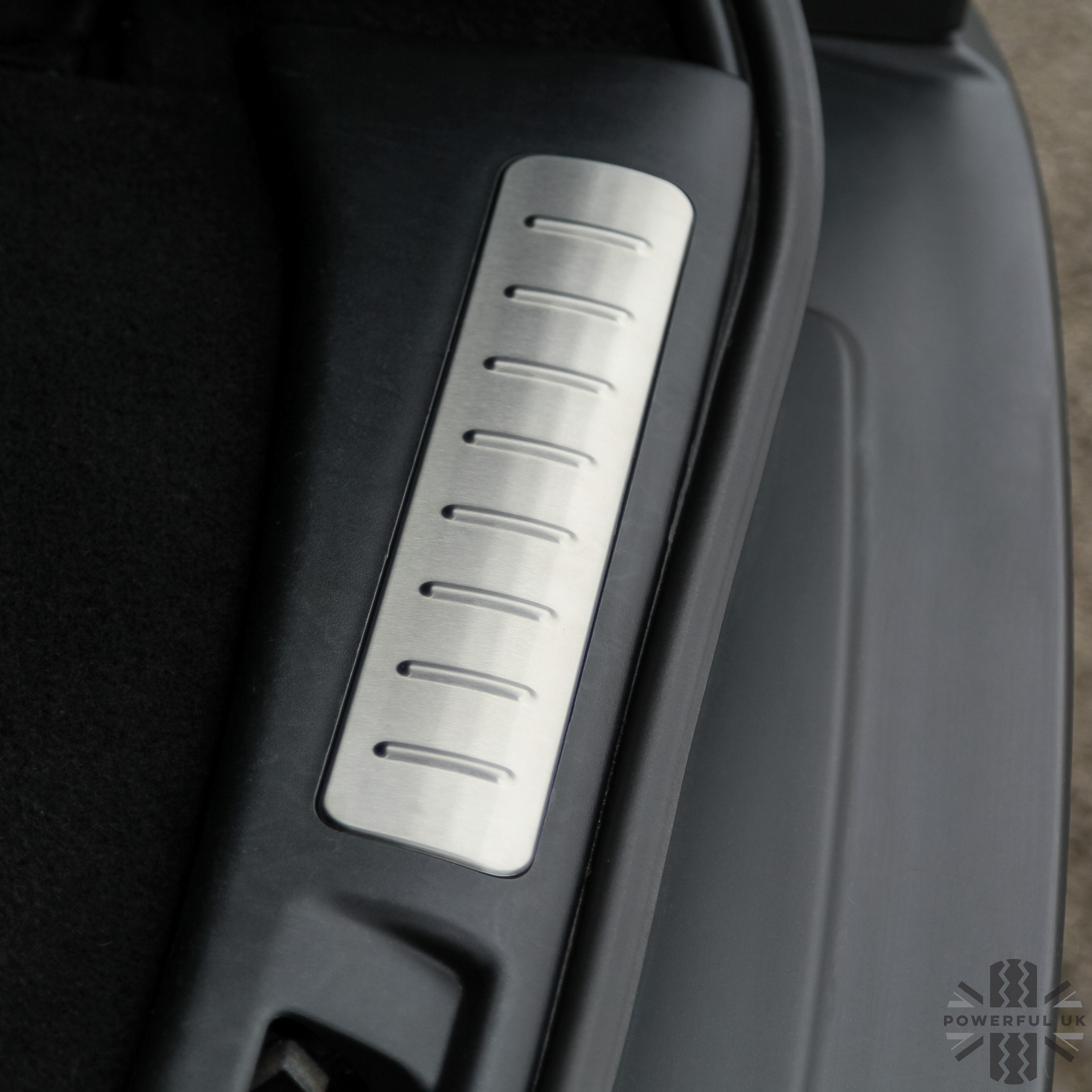 Scuff Plates for Evoque Boot Rear Loadspace Stainless Steel inserts ...