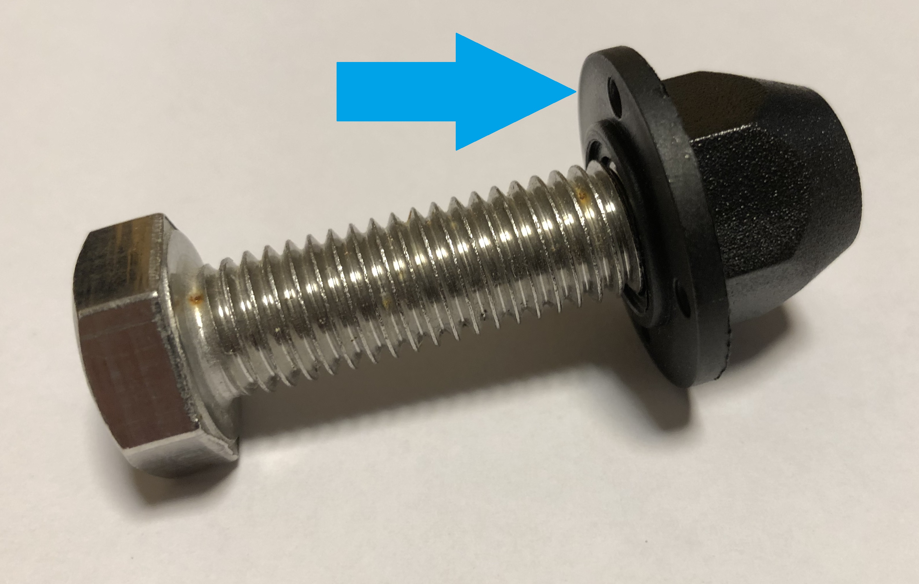 10x m12 plastic nut cap domed threaded cap flanged washer protection ...