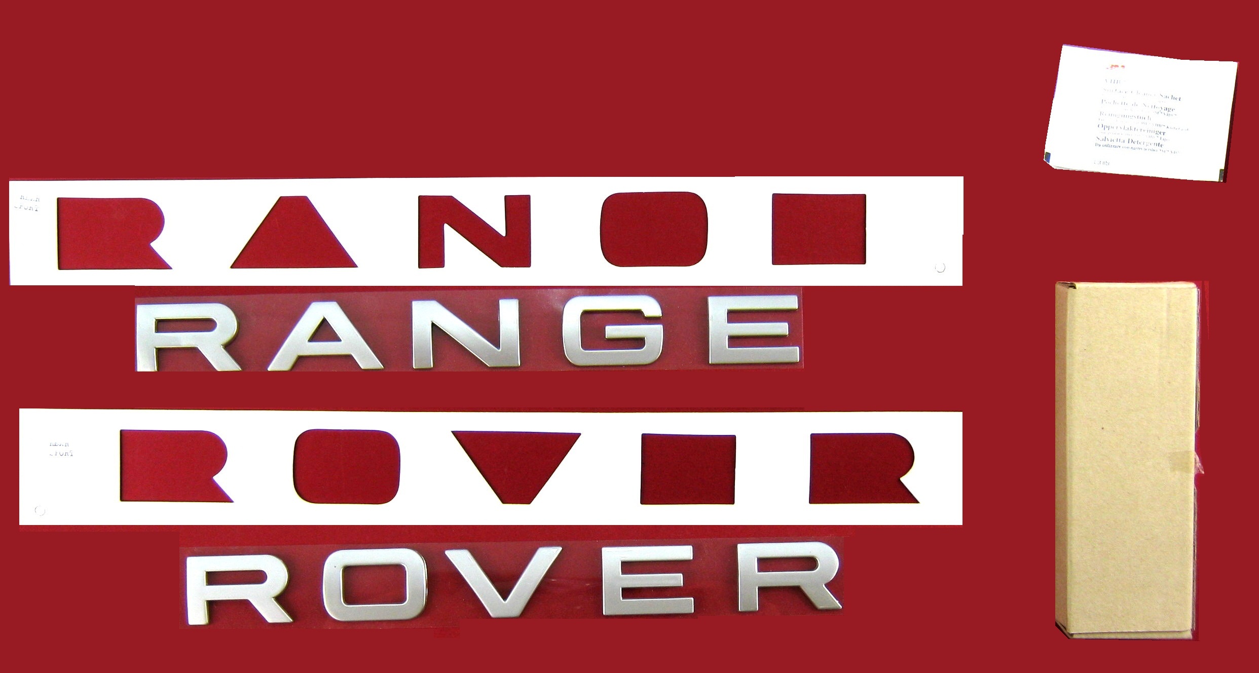 Titanium Silver tailgate Lettering for RANGE ROVER Sport letters rear ...