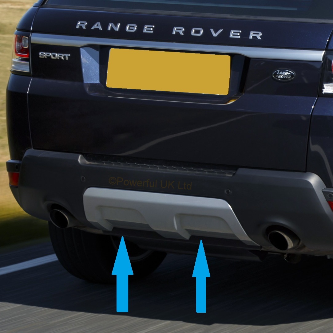 Stainless steel rear bumper skid plate for New Range Rover Sport 2013 ...