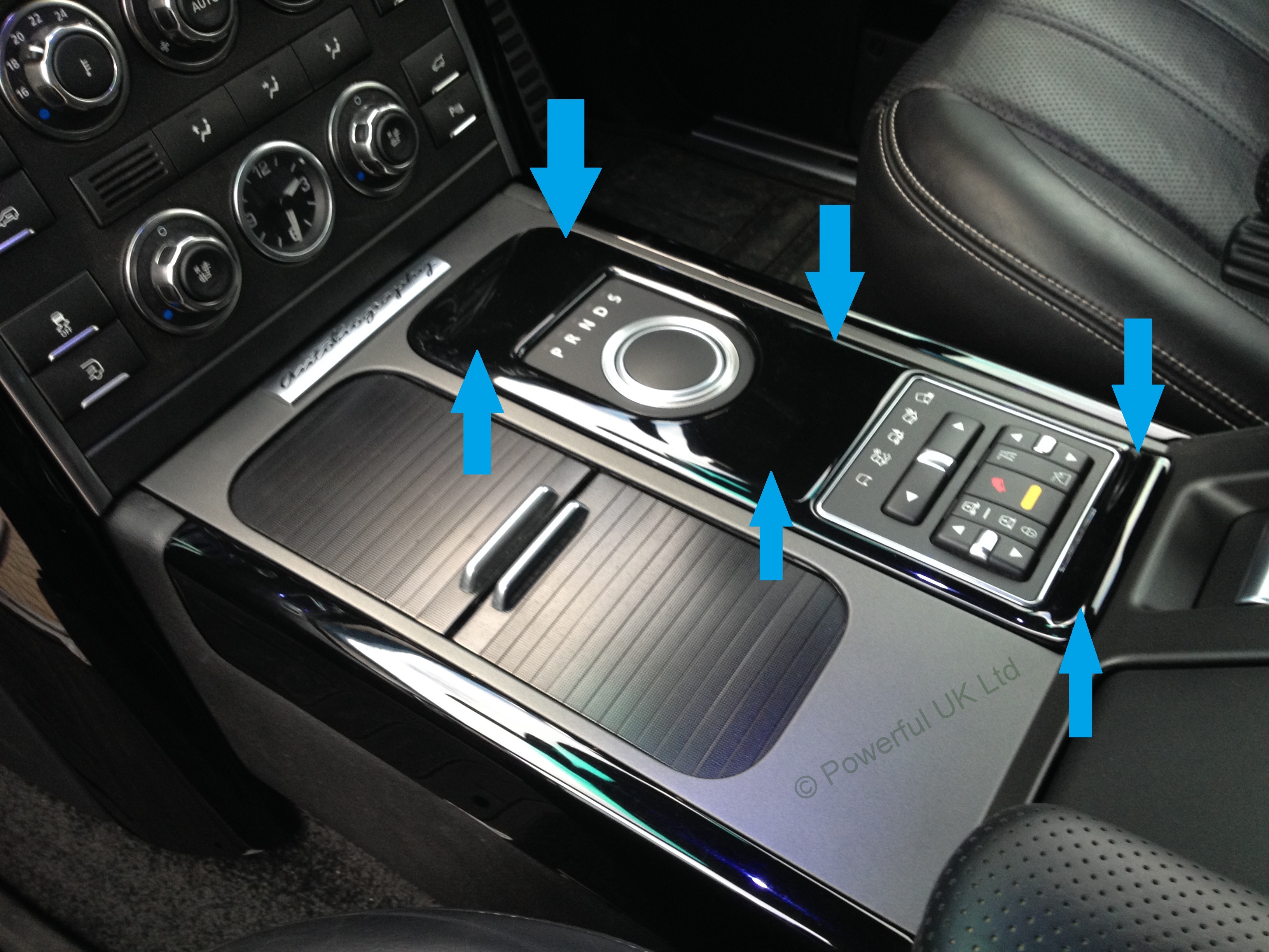 Carbon Fiber Center console interior gear selector panel fascia Range ...