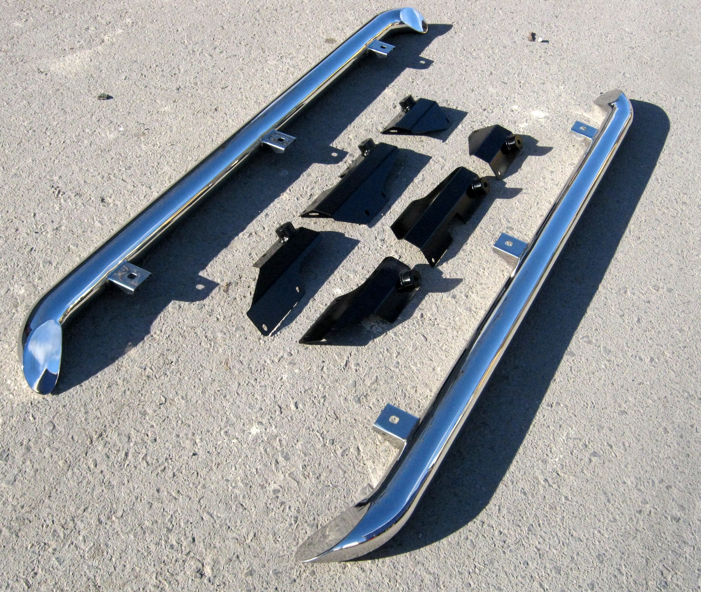 STAINLESS SIDE BARS for Land Rover Discovery 3 & 4 step tube LR3 Disco ...