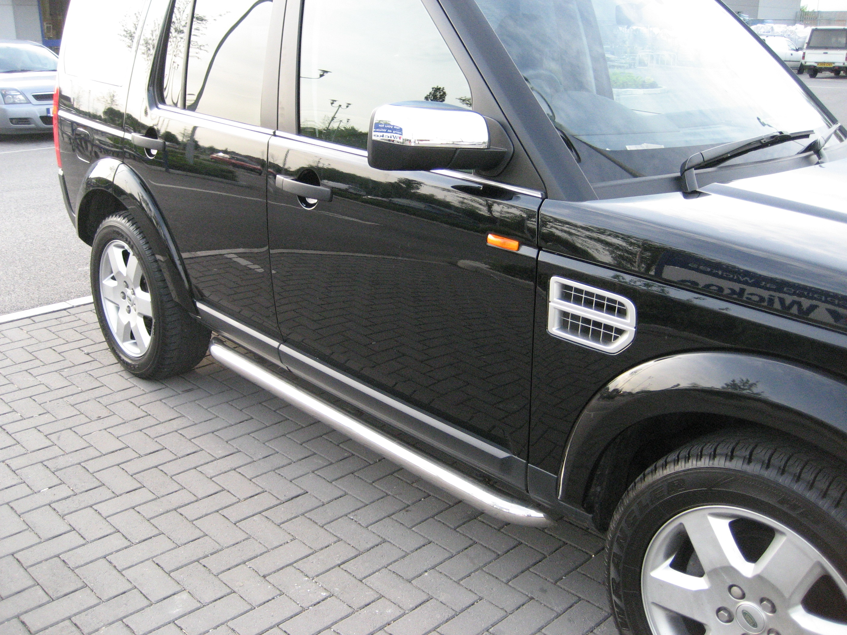 STAINLESS SIDE BARS for Land Rover Discovery 3 & 4 step tube LR3 Disco ...