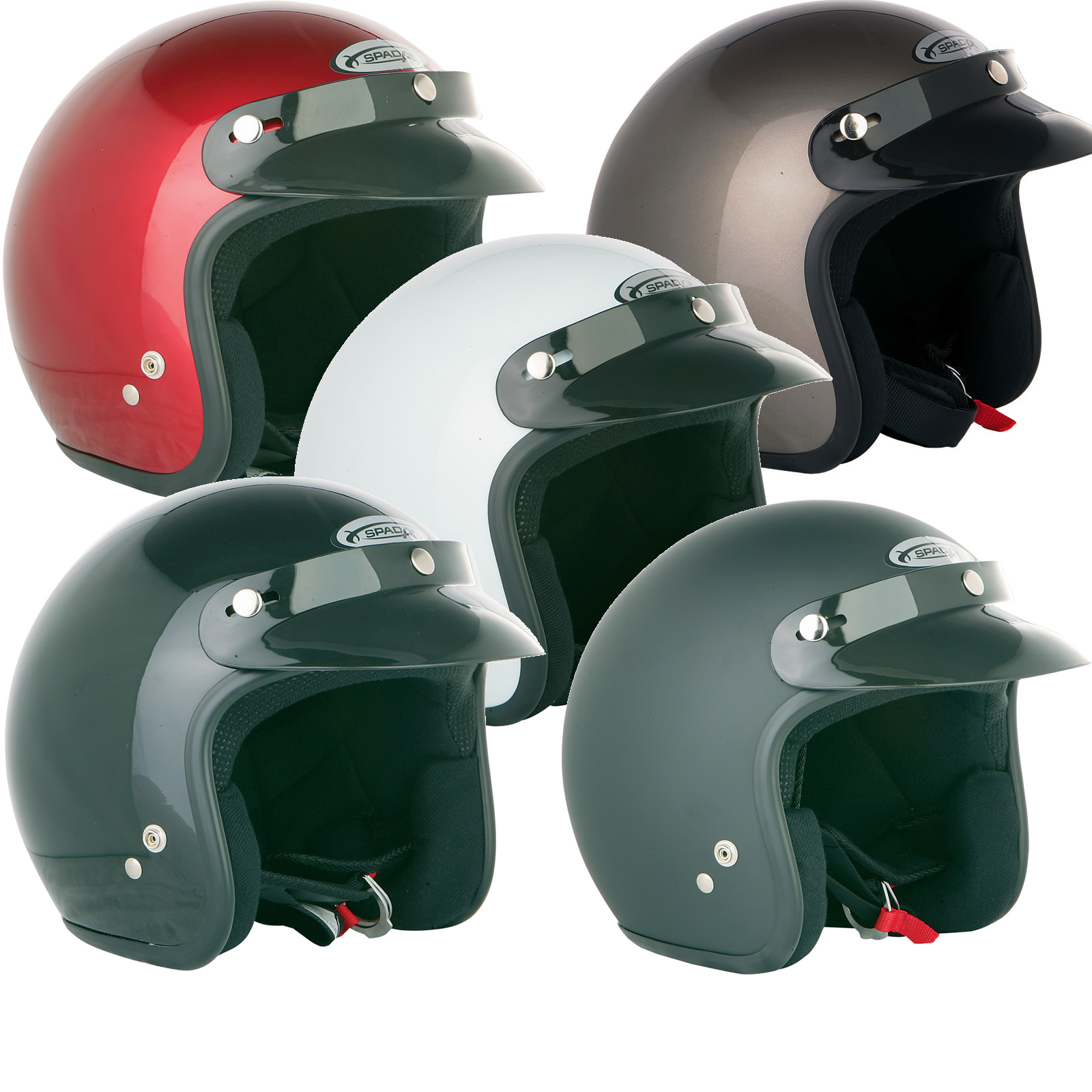 Spada Open Face Motorcycle Helmet - Open Face Helmets - Ghostbikes.com