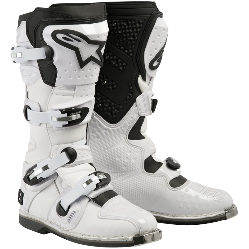ALPINESTARS TECH 8 LIGHT MOTOCROSS BOOTS WHITE 10/45.5 | eBay