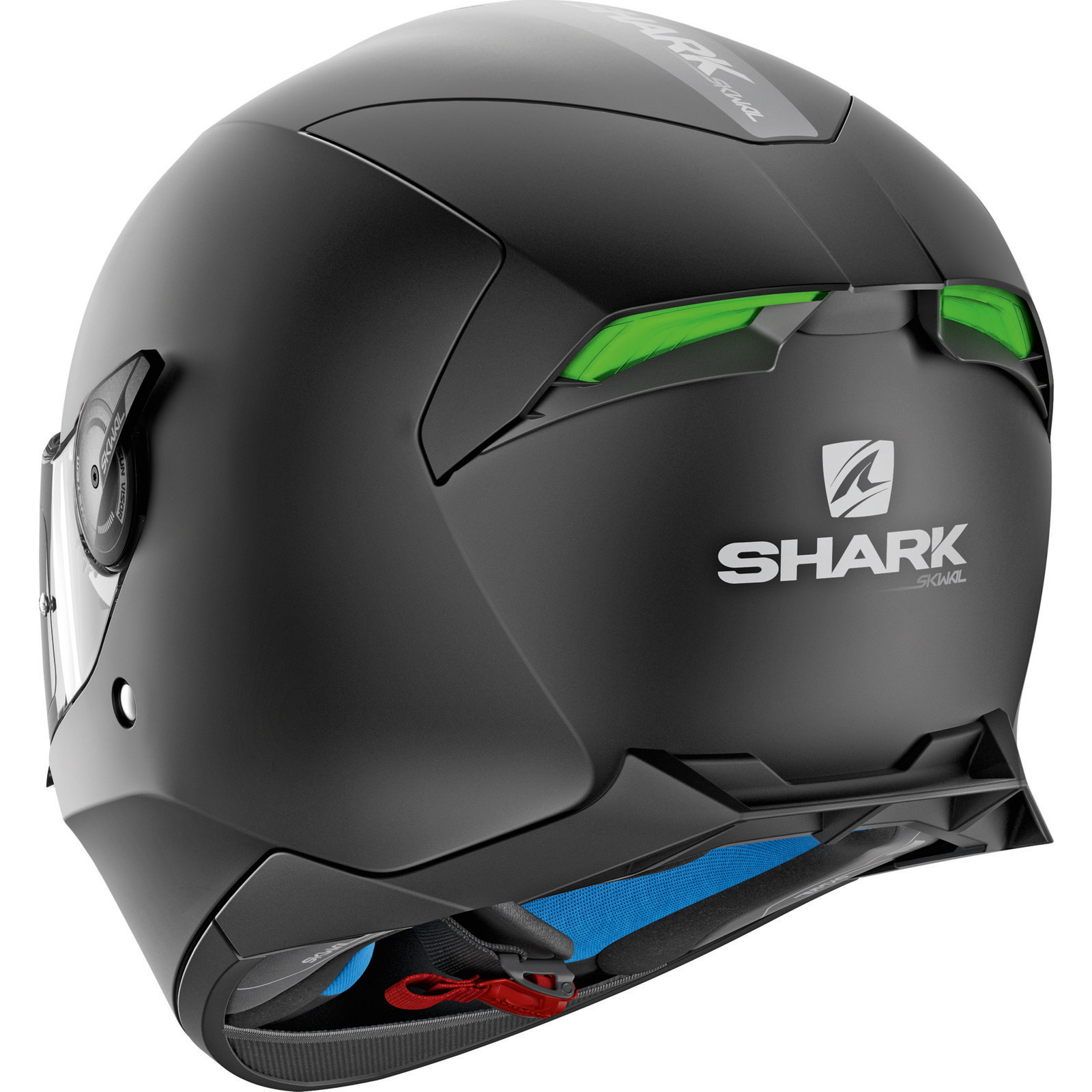 Shark Skwal 2 Blank Solid Matt Black Motorcycle Helmet KMA Full Face 
