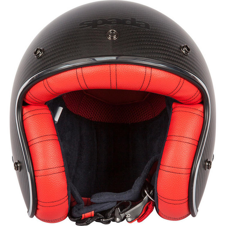 Spada Darkstar Carbon Open Face Motorcycle Helmet - Helmets ...