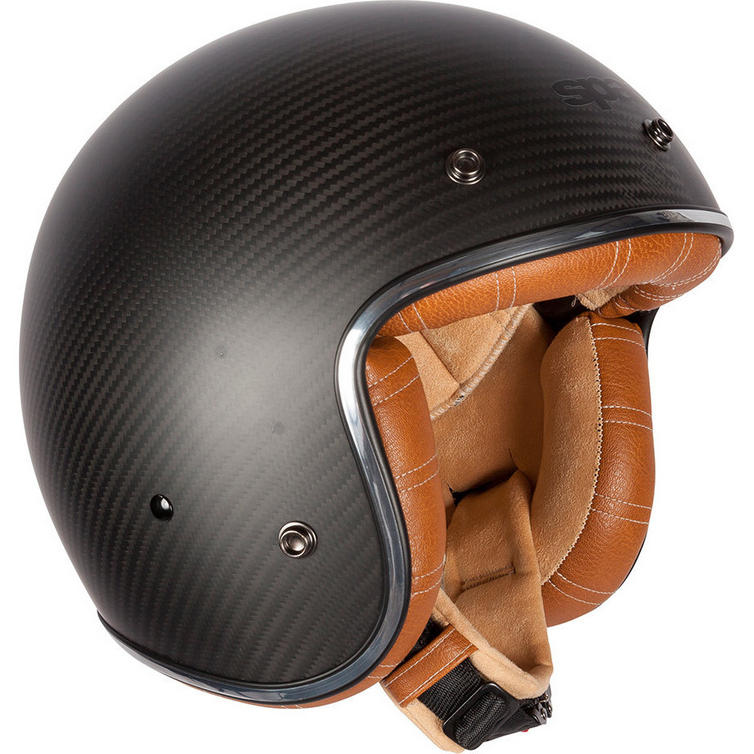 Spada Darkstar Carbon Open Face Motorcycle Helmet - Helmets ...