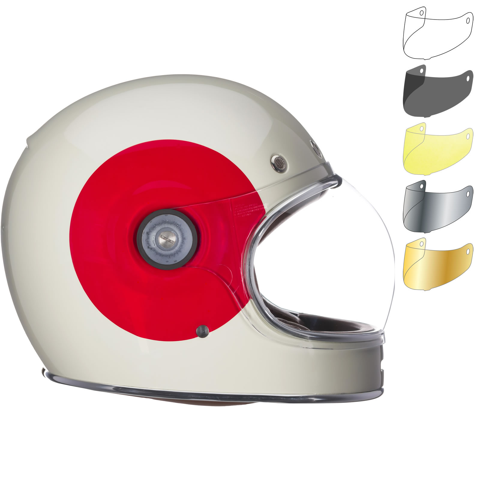 Bell Bullitt TT-Vintage Motorcycle Helmet & Visor - Full Face Helmets ...