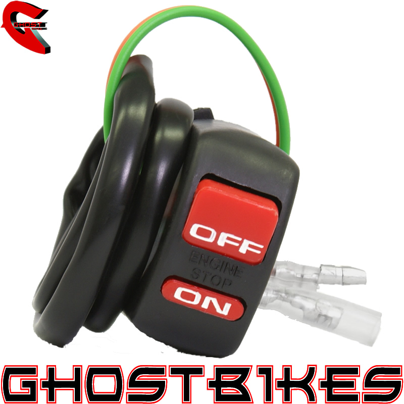BIKE IT UNIVERSAL KILL SWITCH MOTORCYCLE ENGINE CUT OFF MOUNTED ON/OFF ...