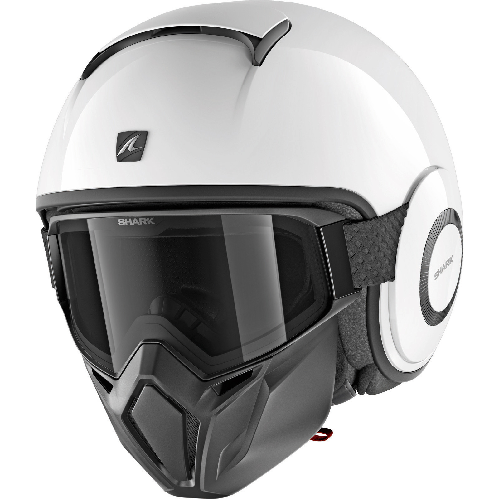 Shark Street-Drak Blank Open Face Motorcycle Helmet - Open Face Helmets ...