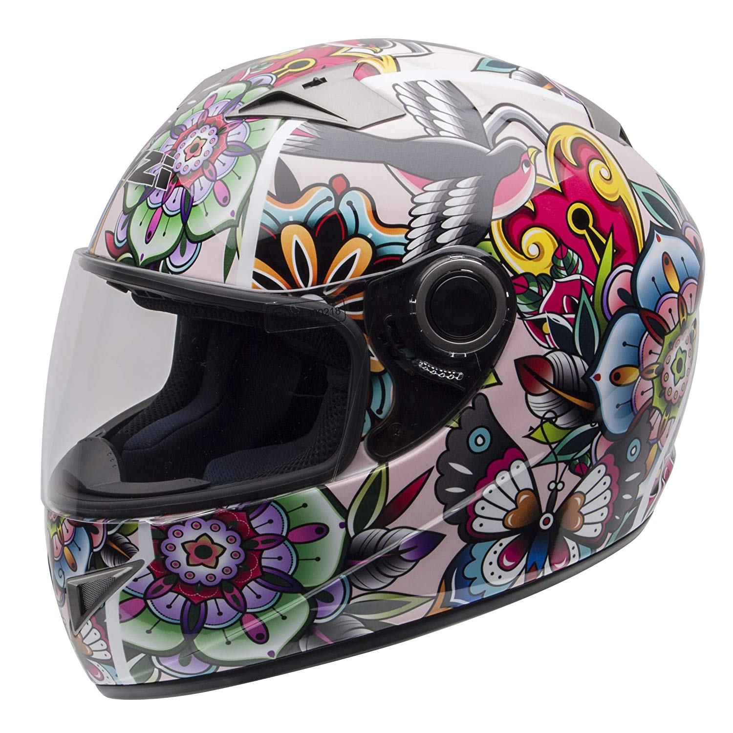 NZI Vital Chuntian Motorcycle Helmet XL (60-61cm) Red Green Blue - Full ...