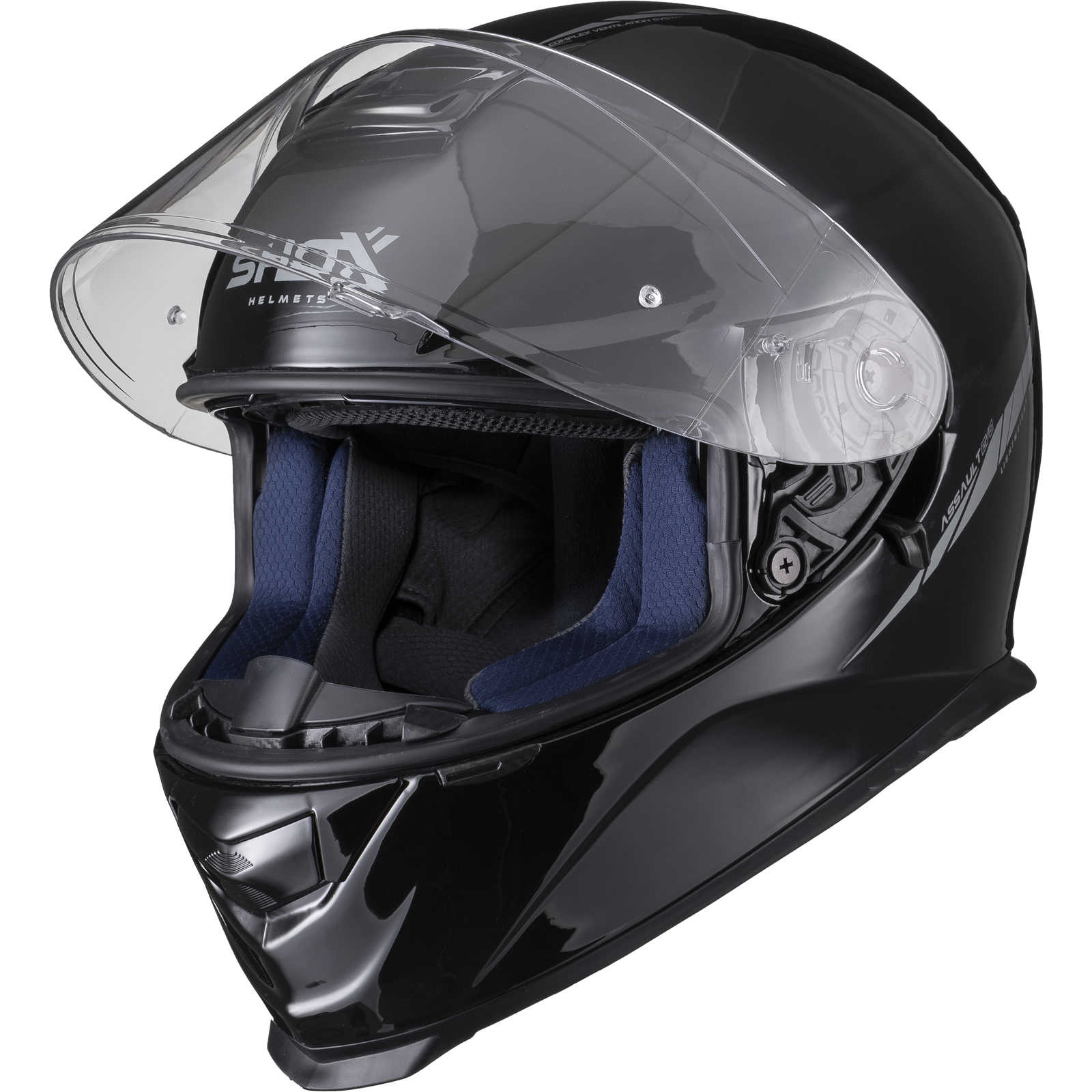 Shox Assault Evo Full Face Inner SunVisor Pinlock Motorcycle Helmet ...