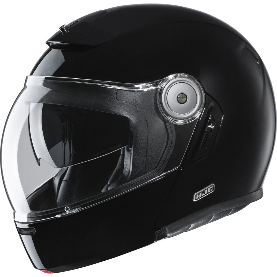 HJC V90 Plain Flip Front Motorcycle Helmet & Visor Vintage Modular ...