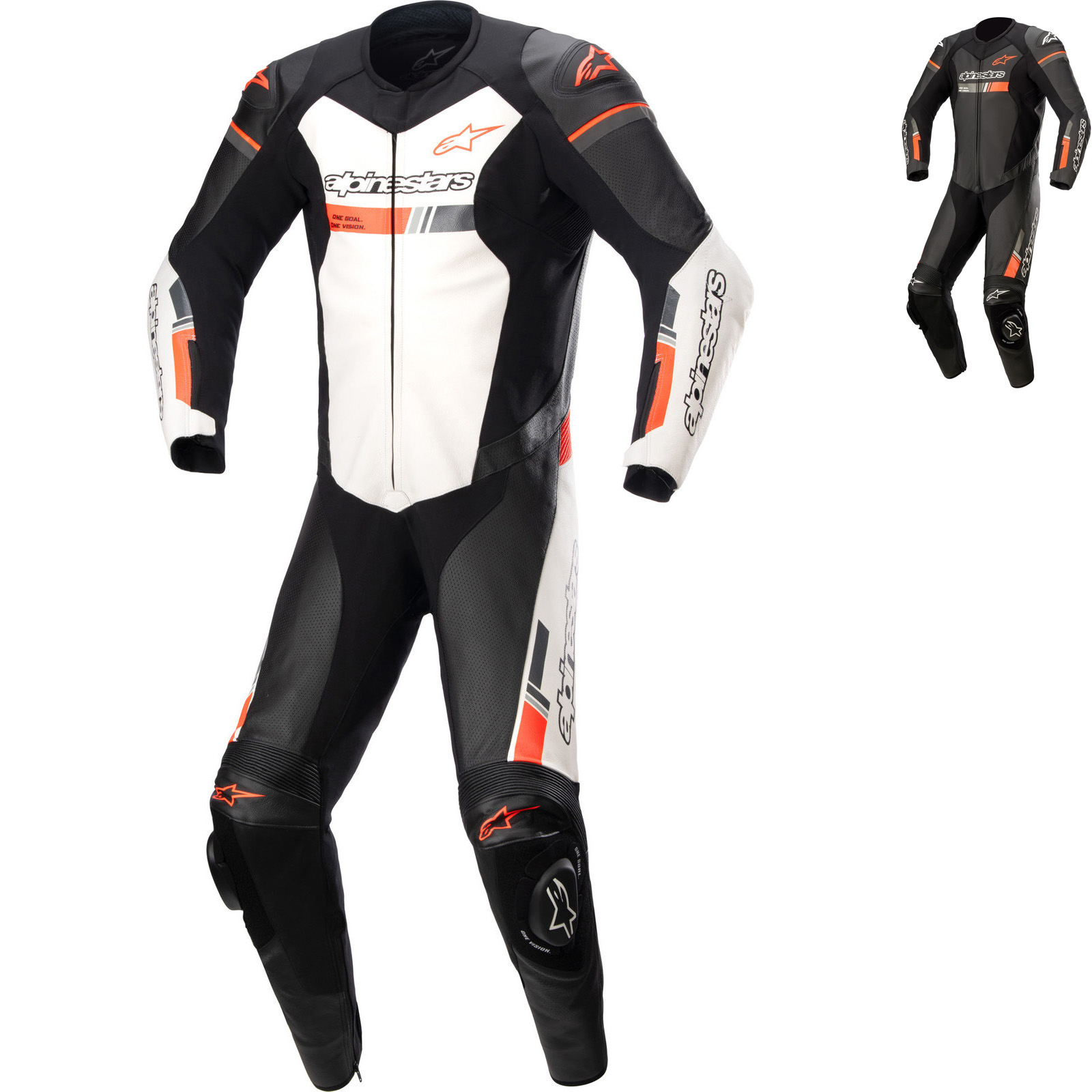 Alpinestars GP Force Chaser One Piece Leather Motorcycle Suit - New ...