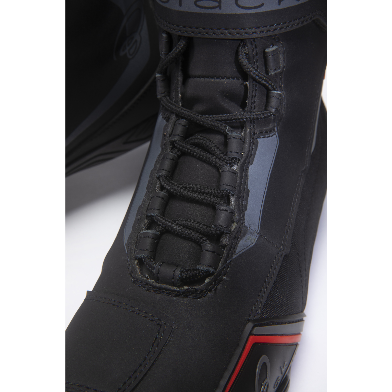 Black Vulcan Ankle Motorcycle Boots Motorbike Biker Shoes Microfibre ...