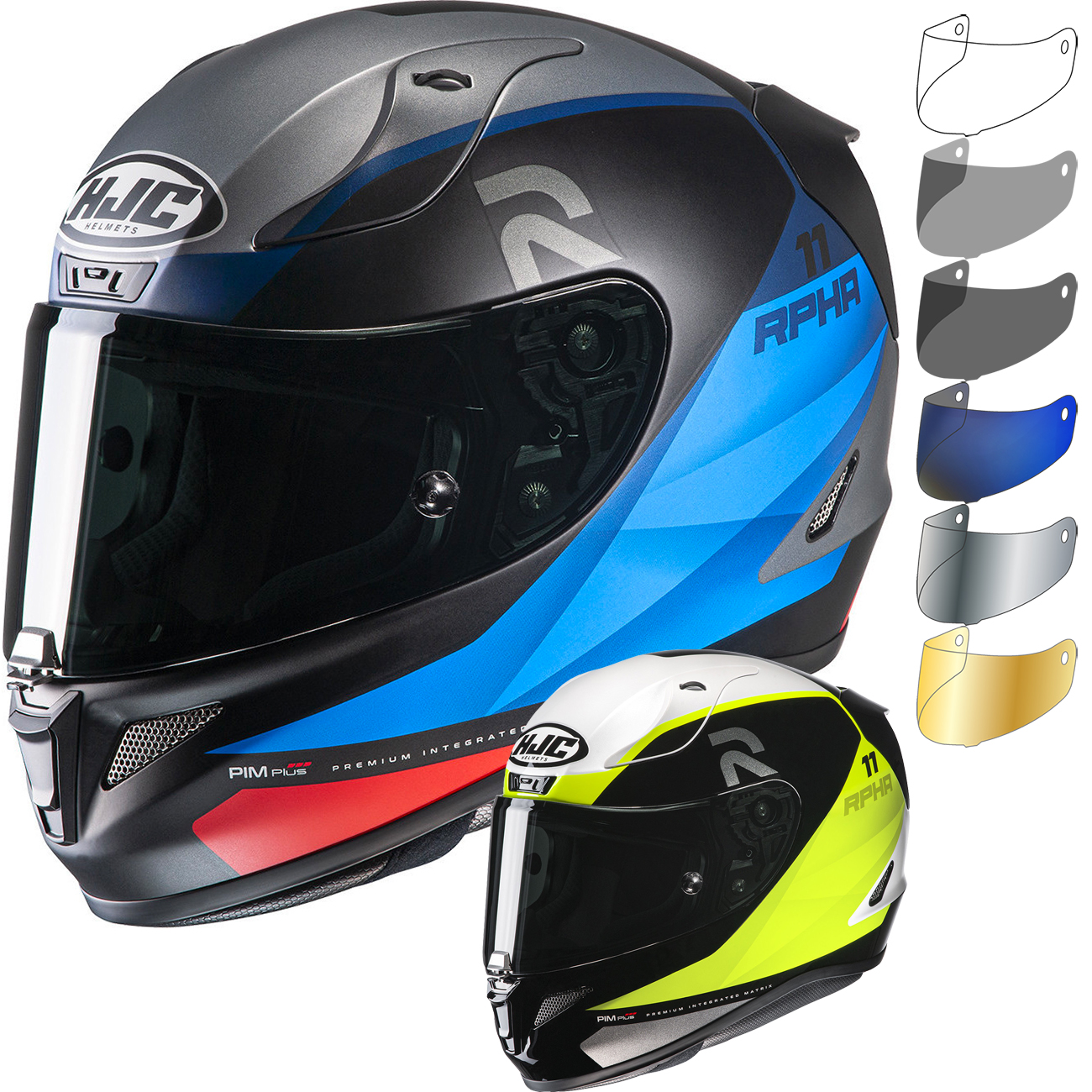 HJC RPHA 11 Texen Motorcycle Helmet & Visor - Full Face Helmets ...