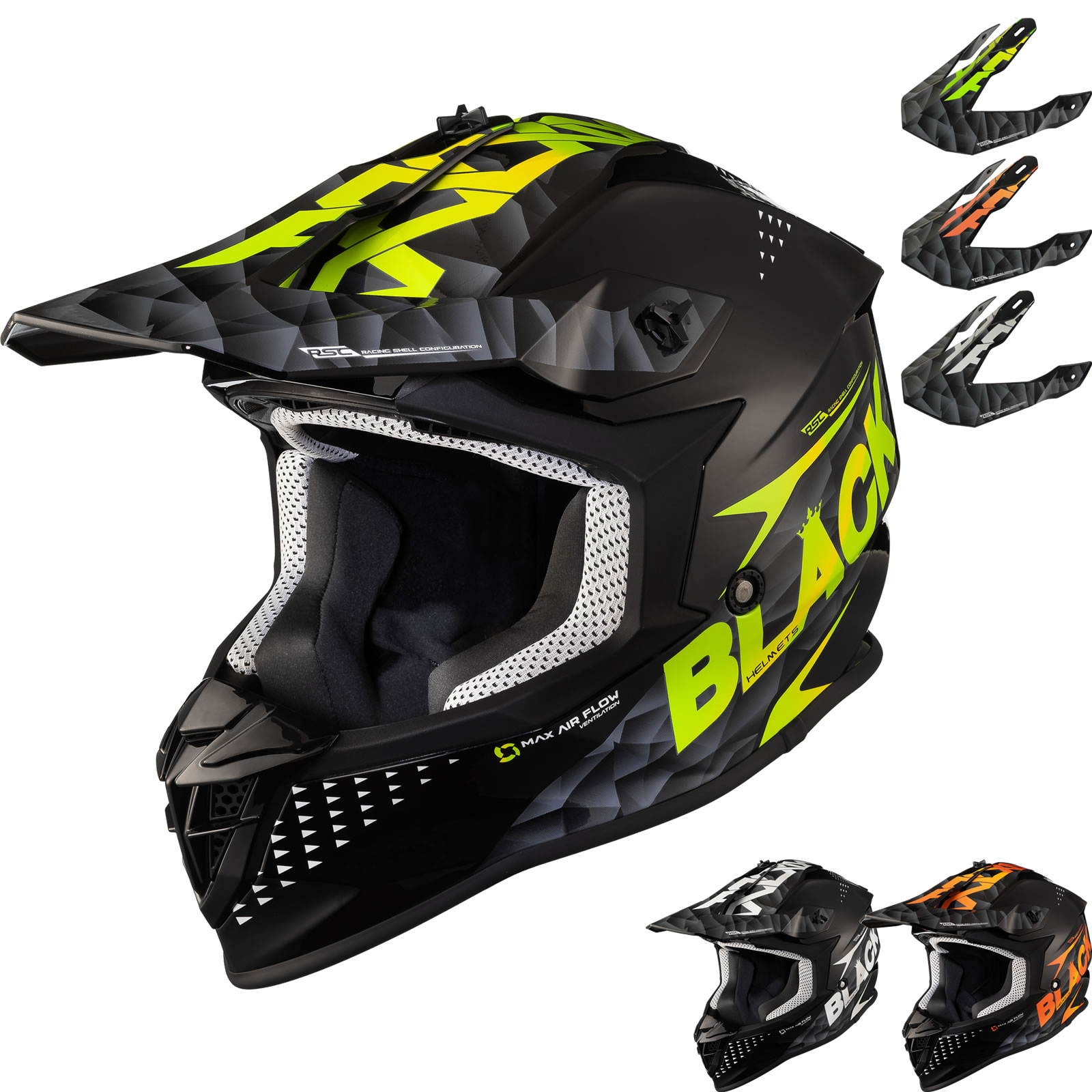 Black Gravel Track Motocross Helmet & Peak - New Arrivals - Ghostbikes.com