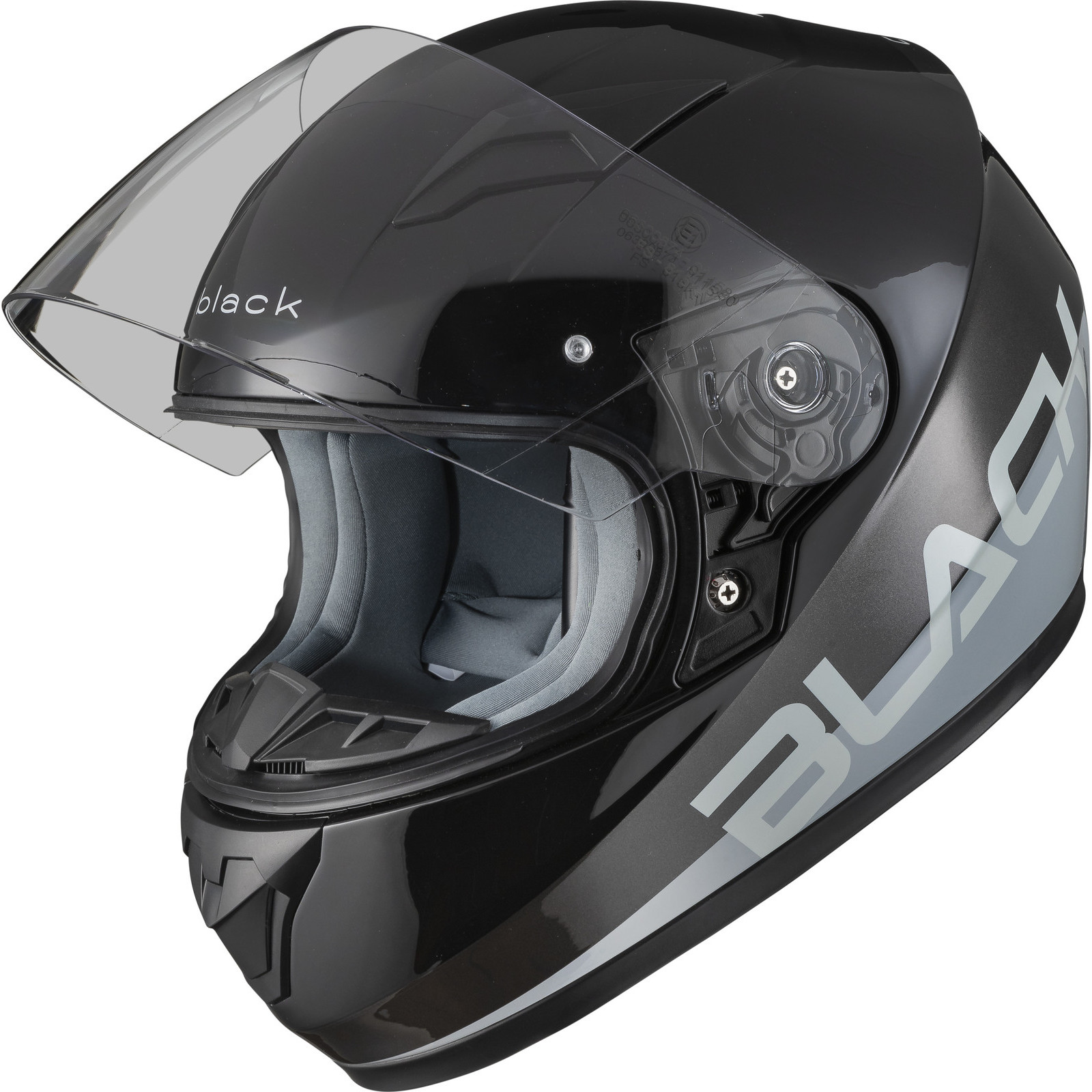 Black FastTrack Control Kids Motorcycle Helmet - Full Face Helmets ...