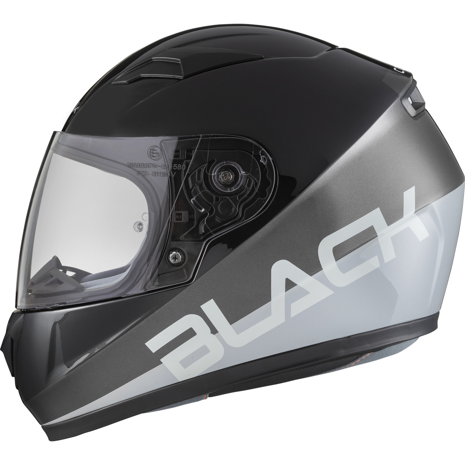 Black FastTrack Control Kids Motorcycle Helmet - Full Face Helmets ...
