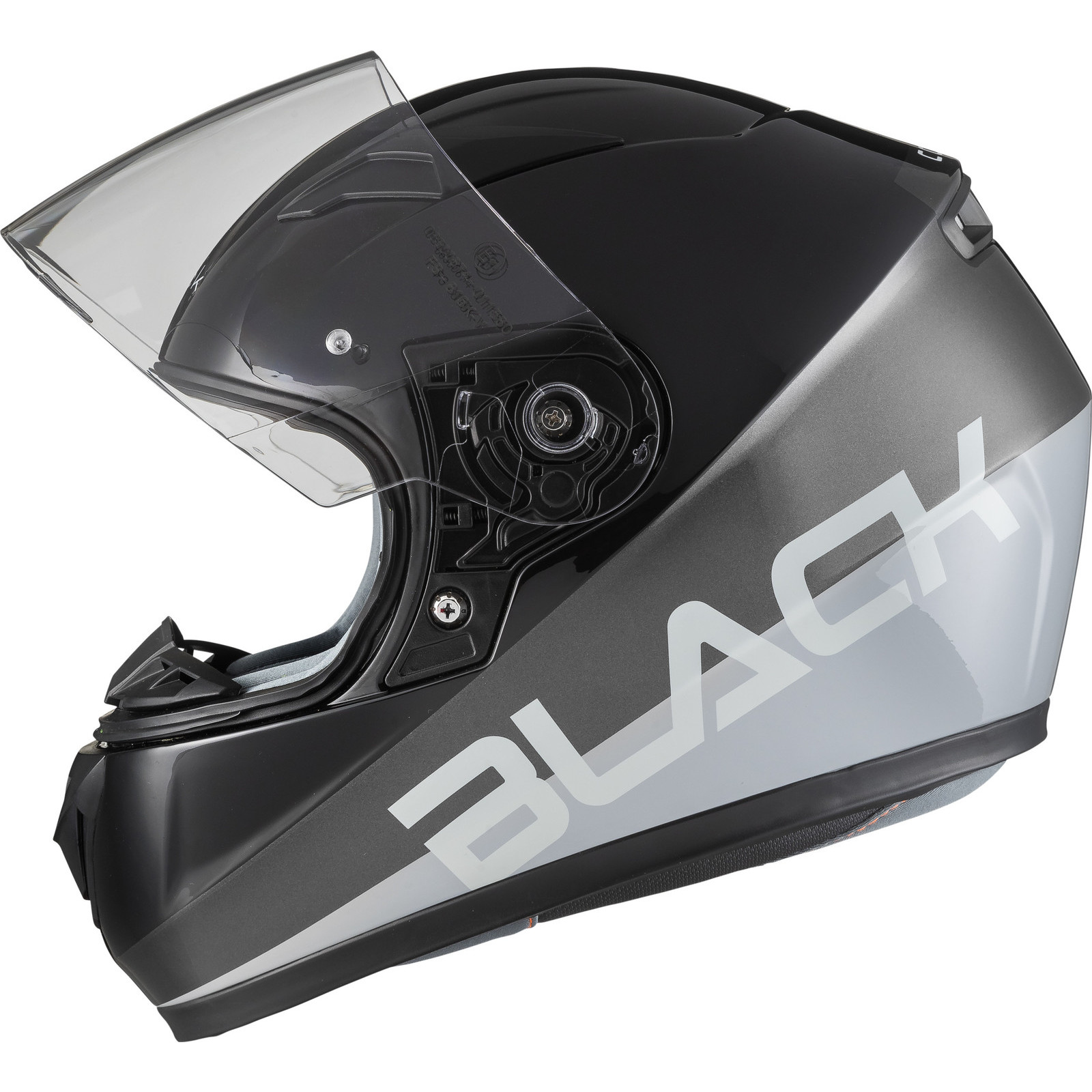 Black FastTrack Control Kids Motorcycle Helmet - Full Face Helmets ...