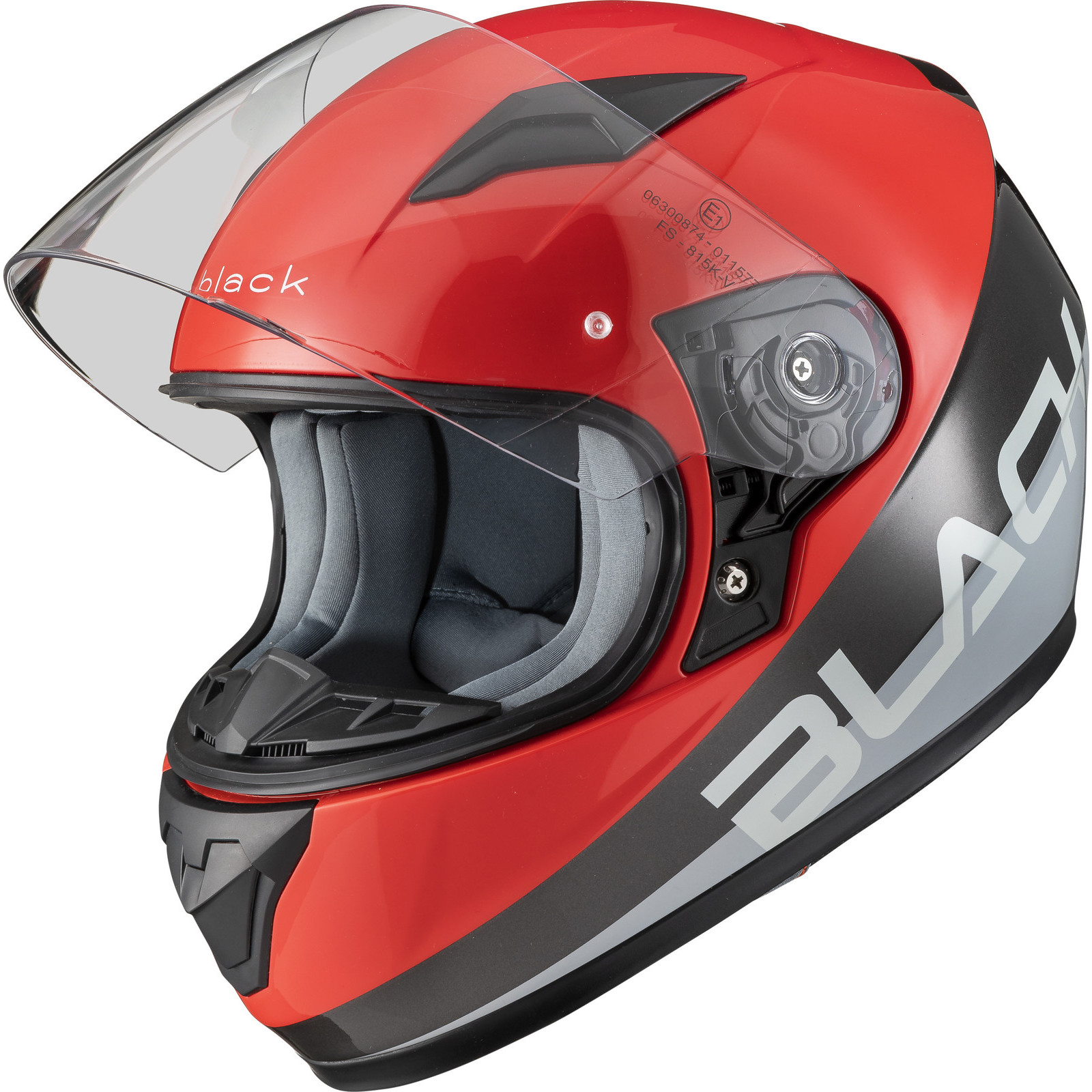 Black FastTrack Control Kids Motorcycle Helmet - Full Face Helmets ...