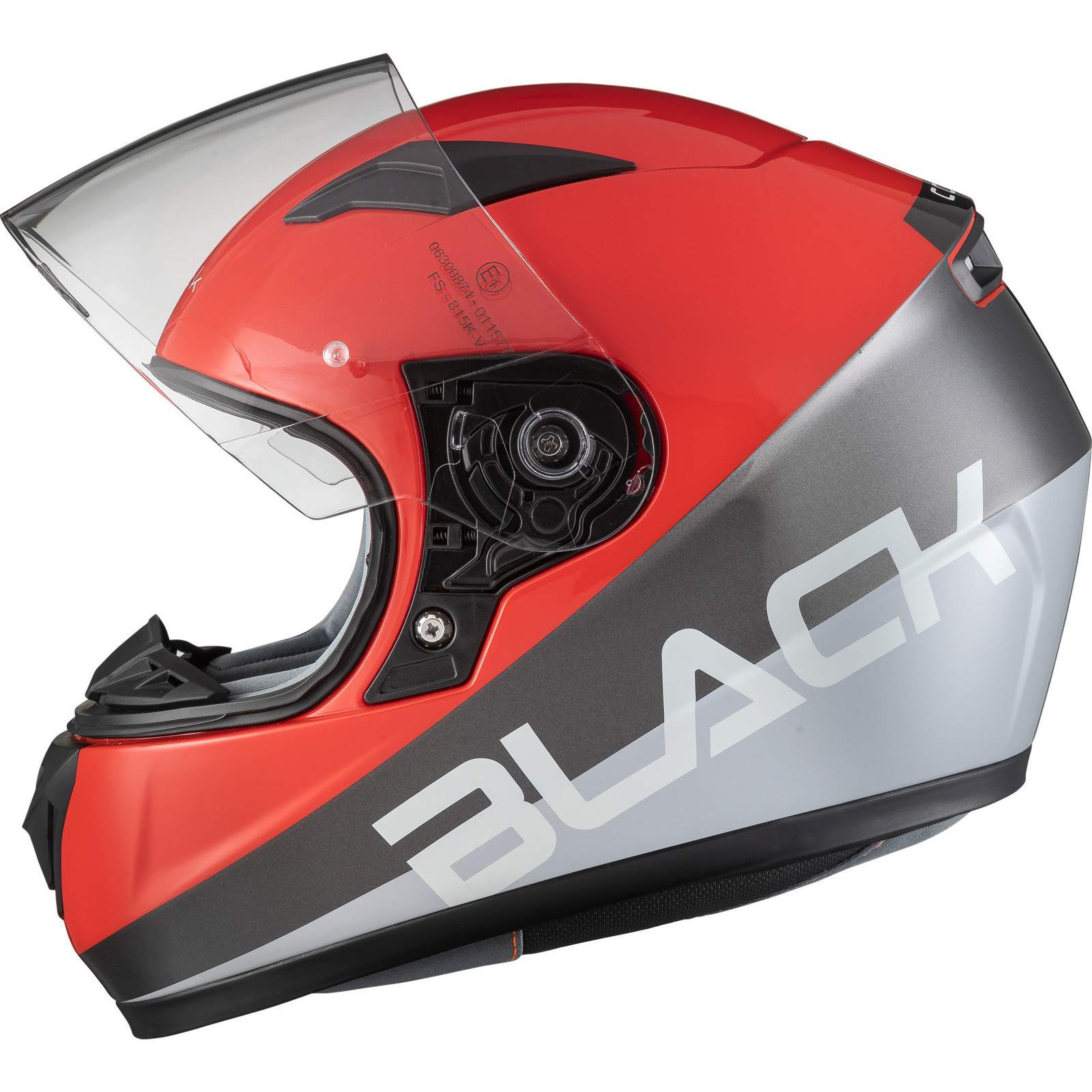 Black FastTrack Control Kids Motorcycle Helmet - Full Face Helmets ...